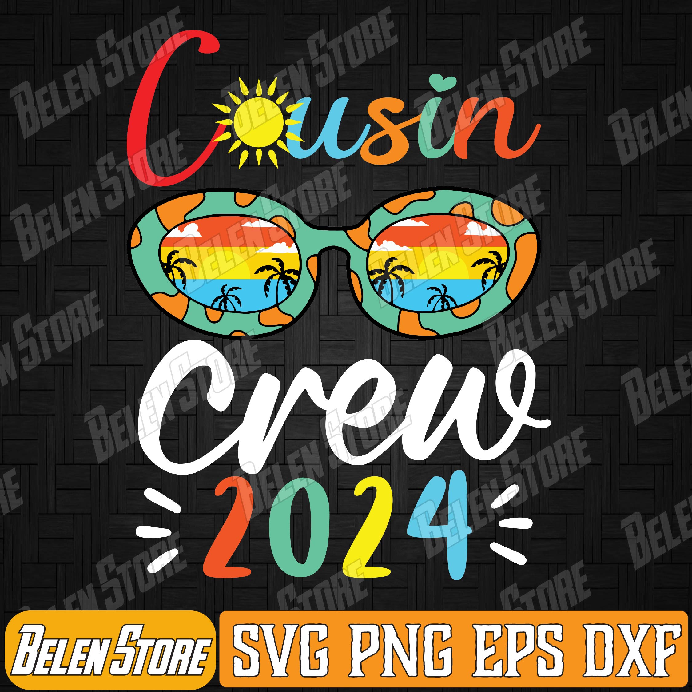 Cousin Crew 2024 Summer Vacation Beach Family Svg, Cousin Cr | Inspire Uplift