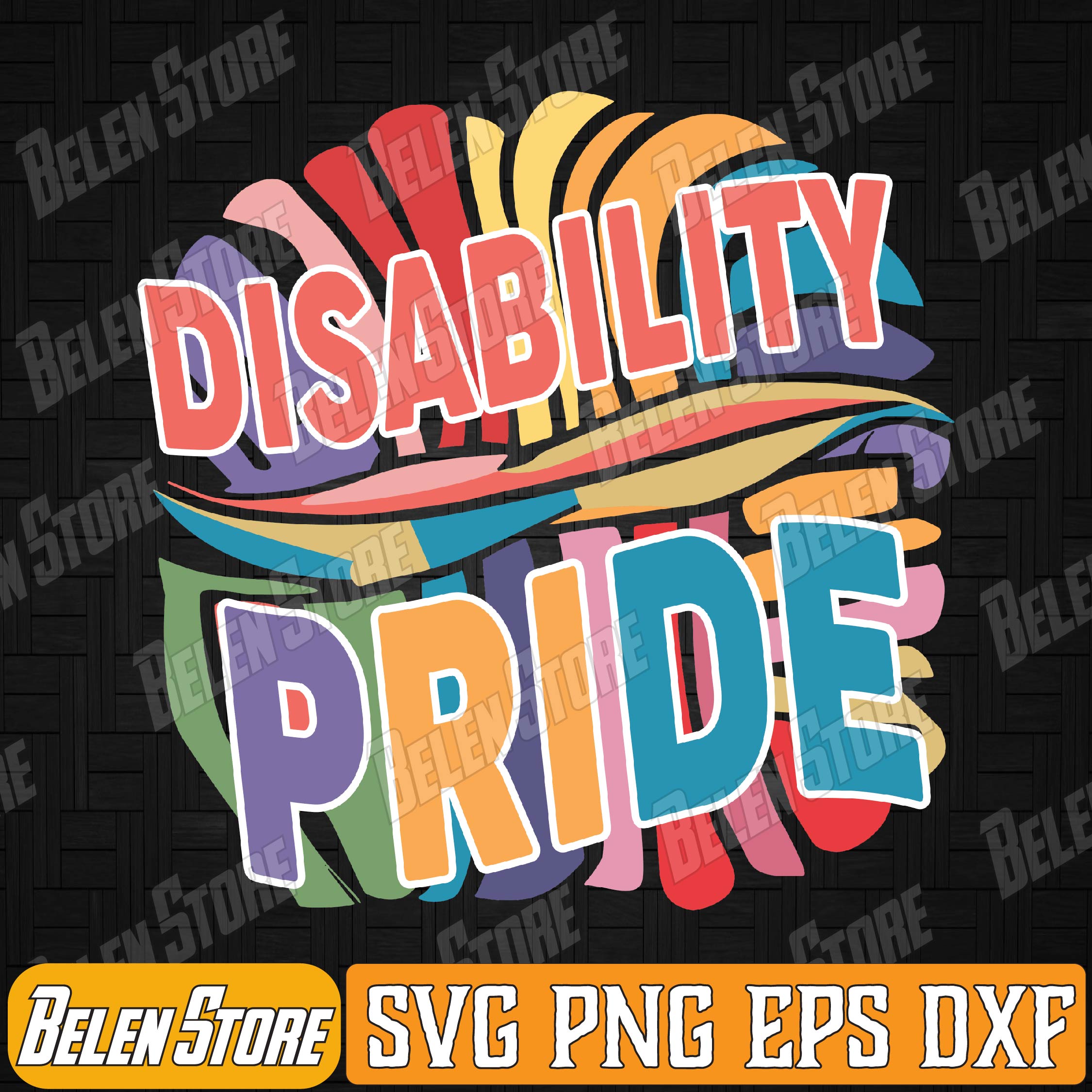 Disability Pride Month Awareness Proud Disabled Svg, Disabil - Inspire ...