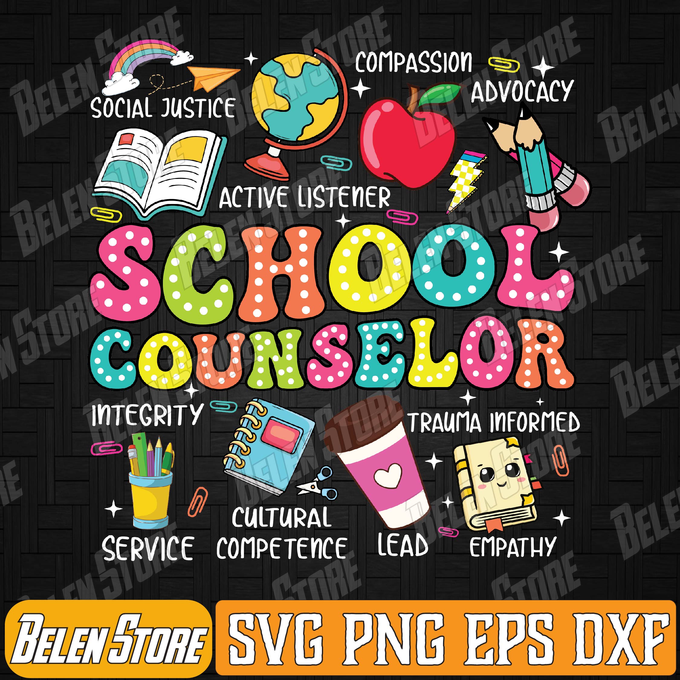 Retro School Counselor Back To School Teacher Counseling Svg | Inspire ...