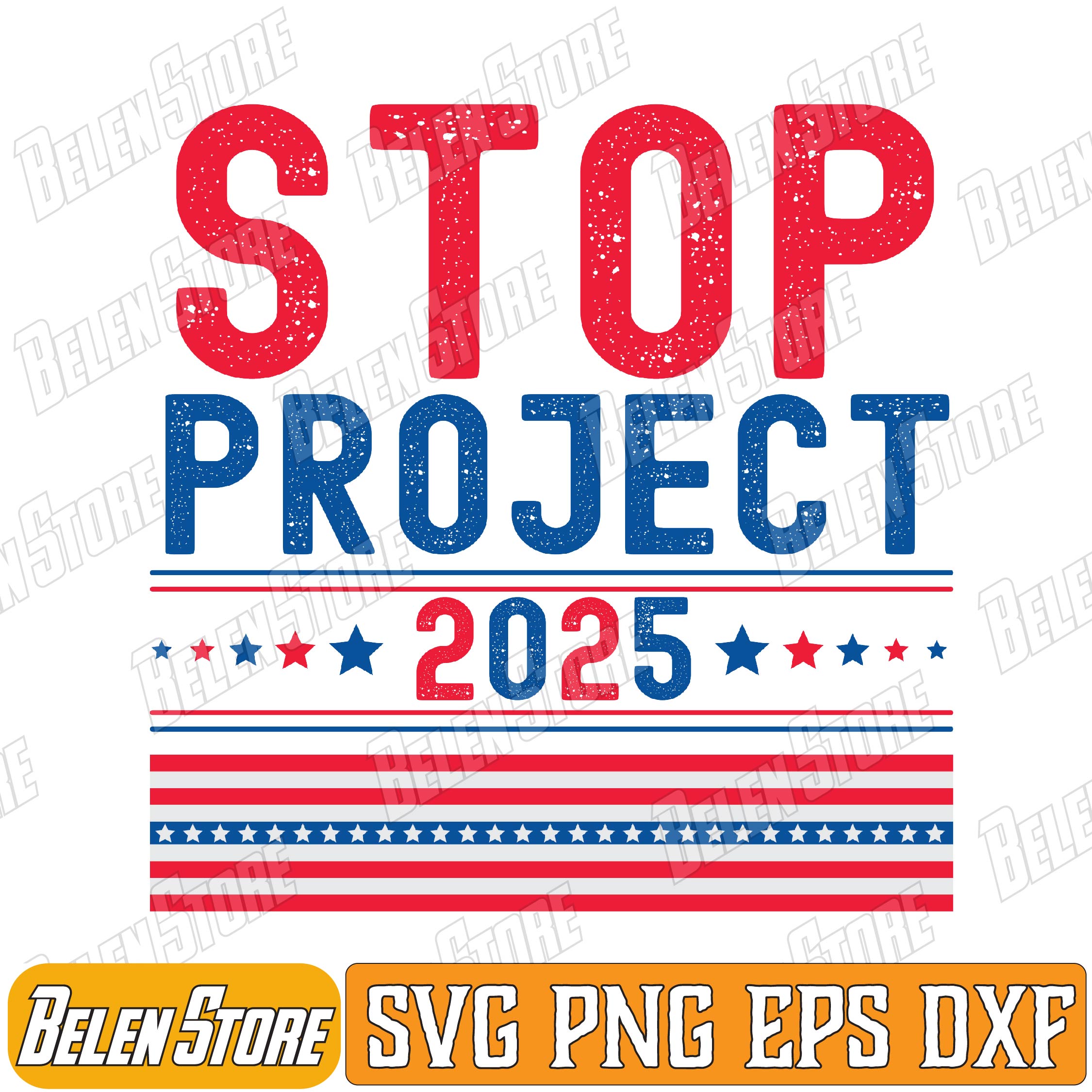 Stop Project 2025 Flag USA Svg, STOP Project 2025 American F | Inspire ...