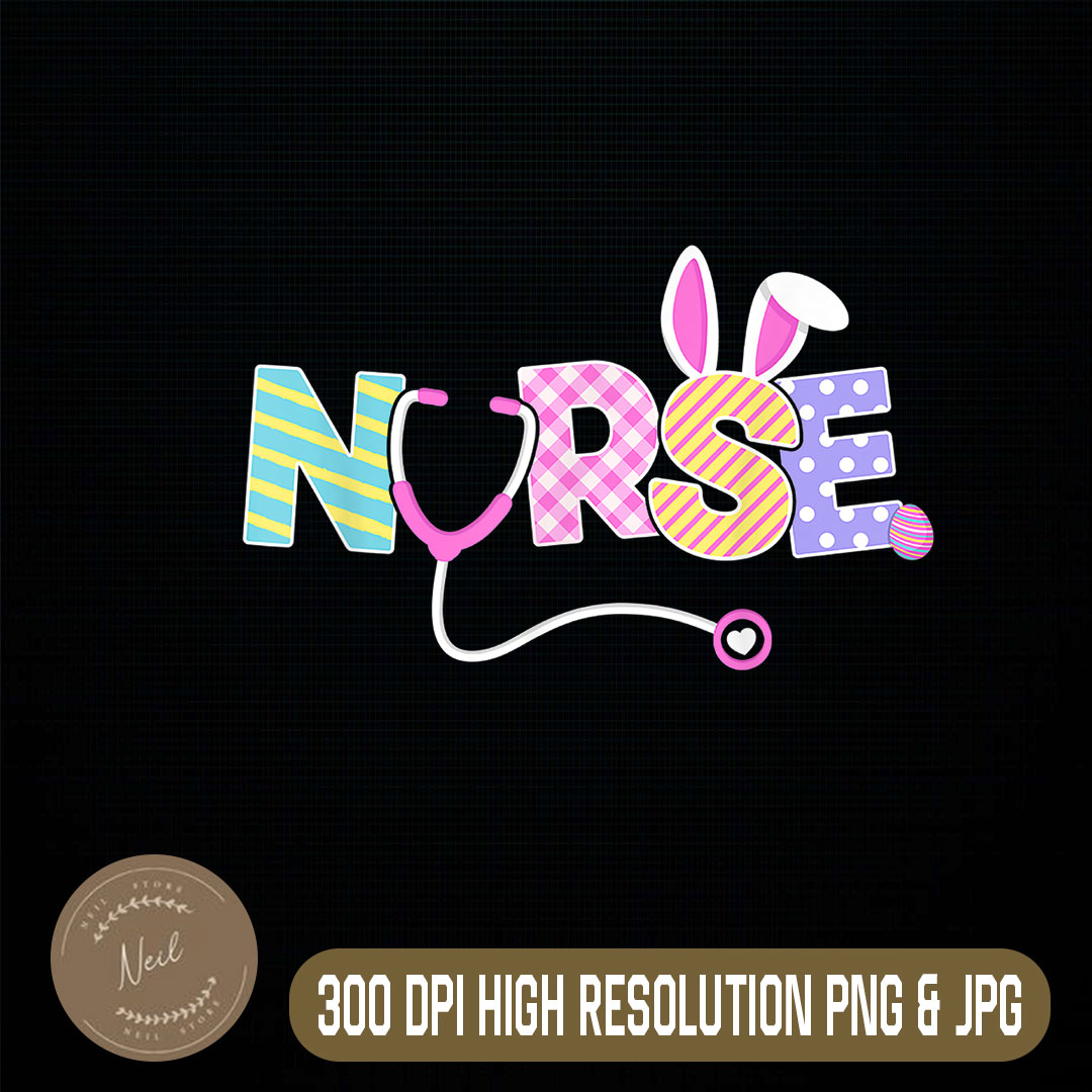 Nurse Easter Bunny Ears Nursing Easter Egg Stethoscope Easte | Inspire ...