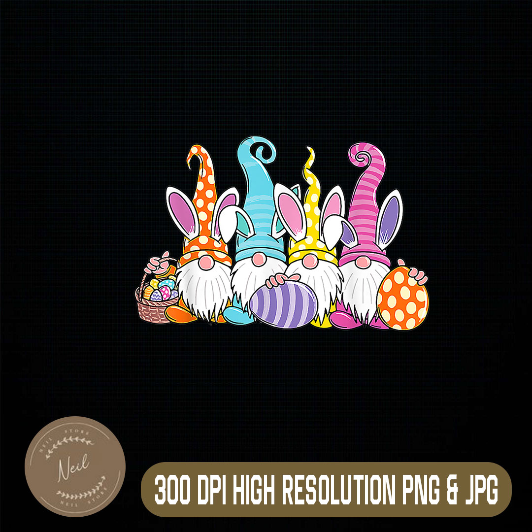 Easter Bunny Spring Gnome Easter Egg Hunting And Basket East | Inspire ...