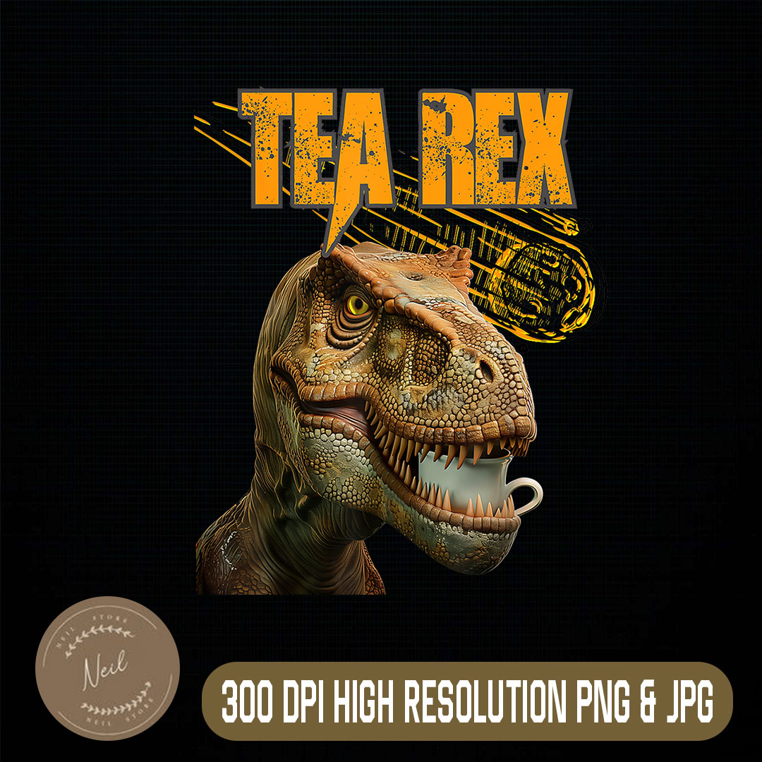 Tea-Rex Png, Tees T Rex Dinosaur Png, Funny Meteorite Png, D | Inspire ...
