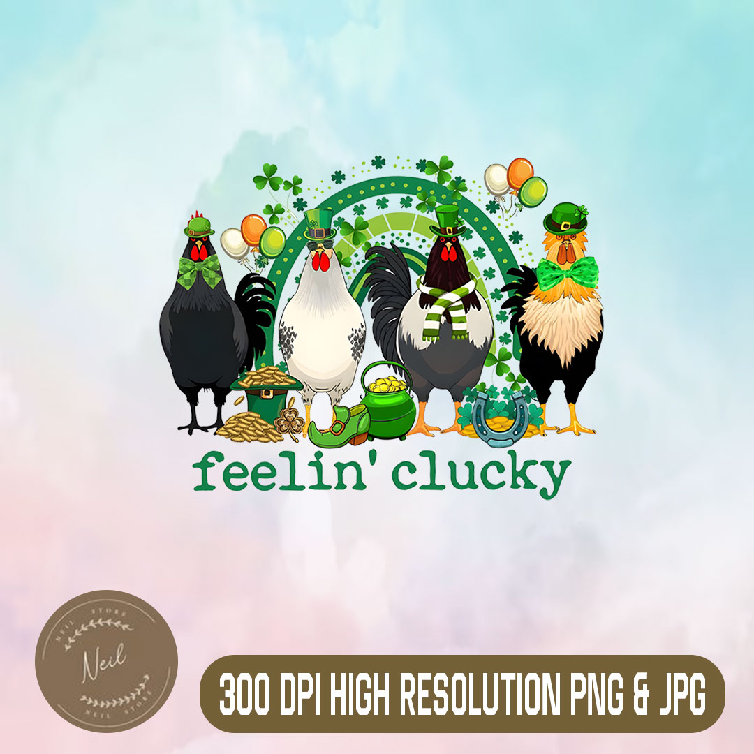 St Patricks Day Png, Chicken Feeling Clucky Png, PNG High Qu | Inspire ...