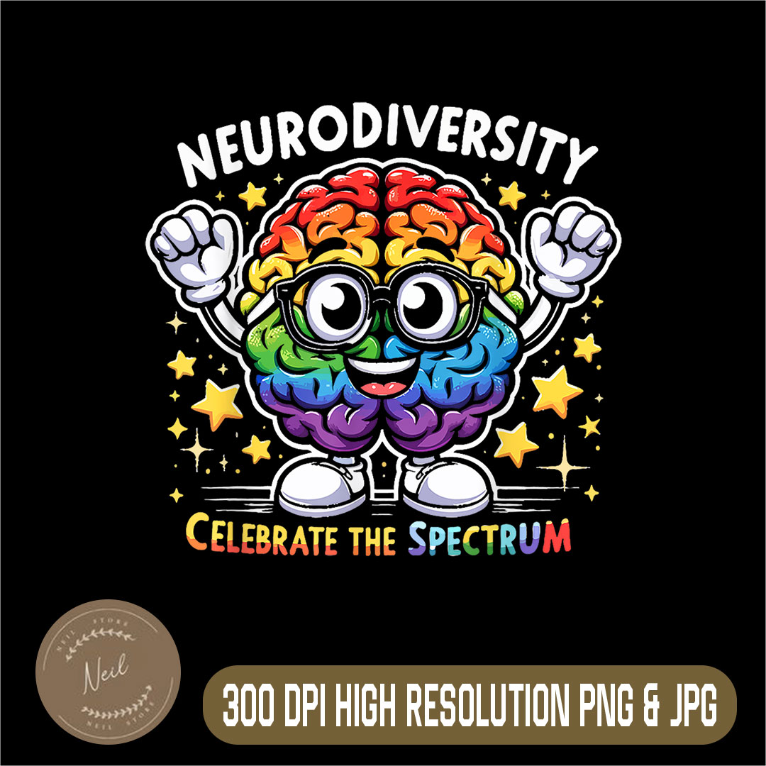 Neurodiversity Celebrate The Spectrum Png, Brain Autism Awar | Inspire ...