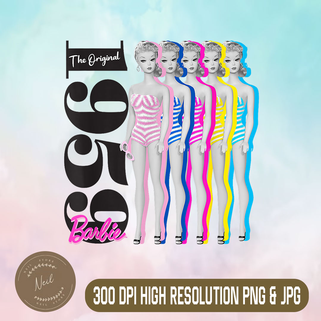 Barbie - 1959 Original Png, Barbie Png, PNG High Quality, PN | Inspire ...