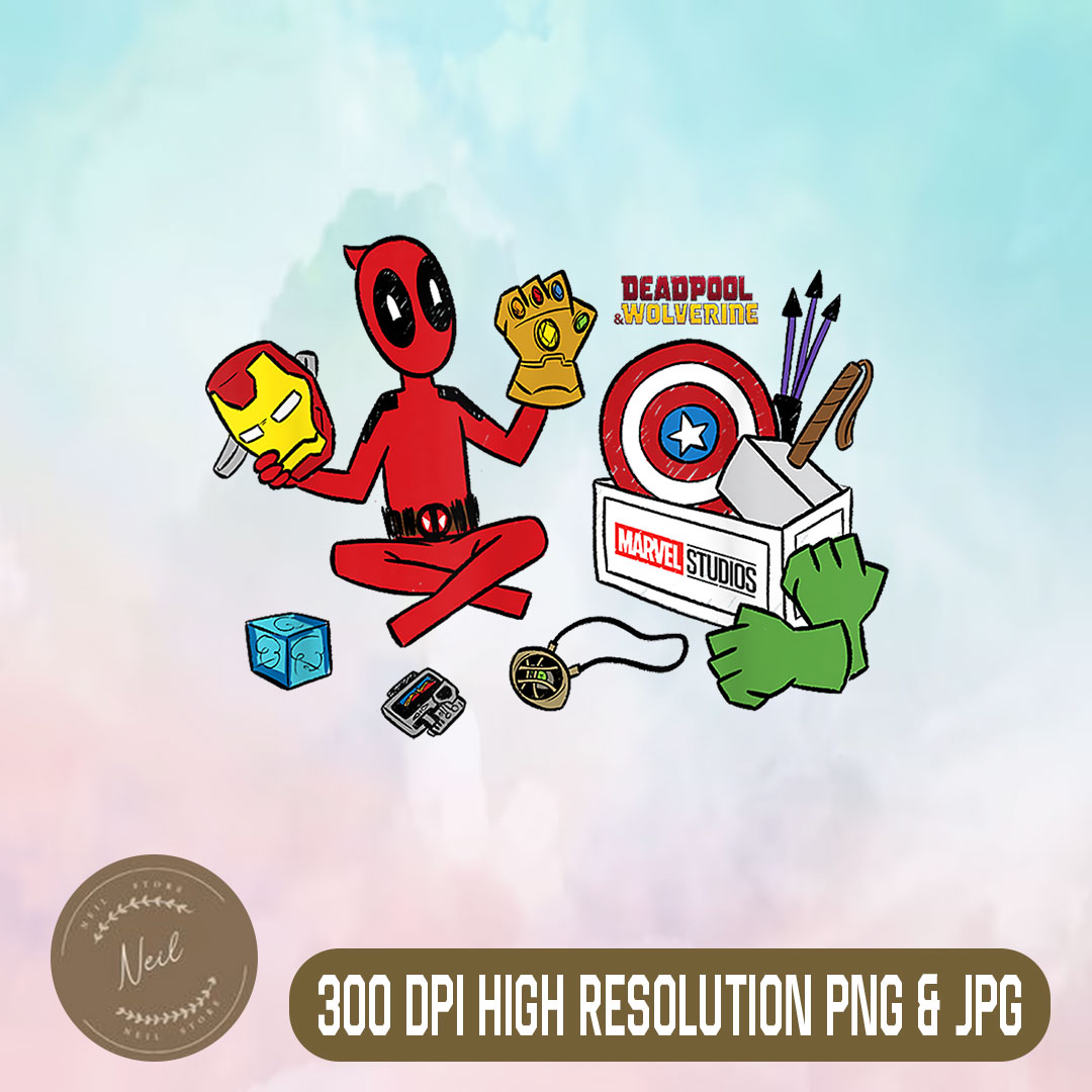 Marvel Deadpool And Wolverine Avengers Tool Box Png, Sketch | Inspire ...