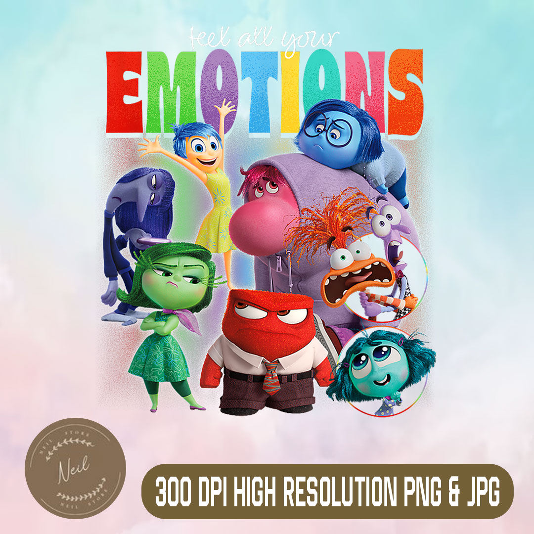 Disney Pixar Inside Out 2 Png, Feel All Your Emotions Png, F | Inspire ...