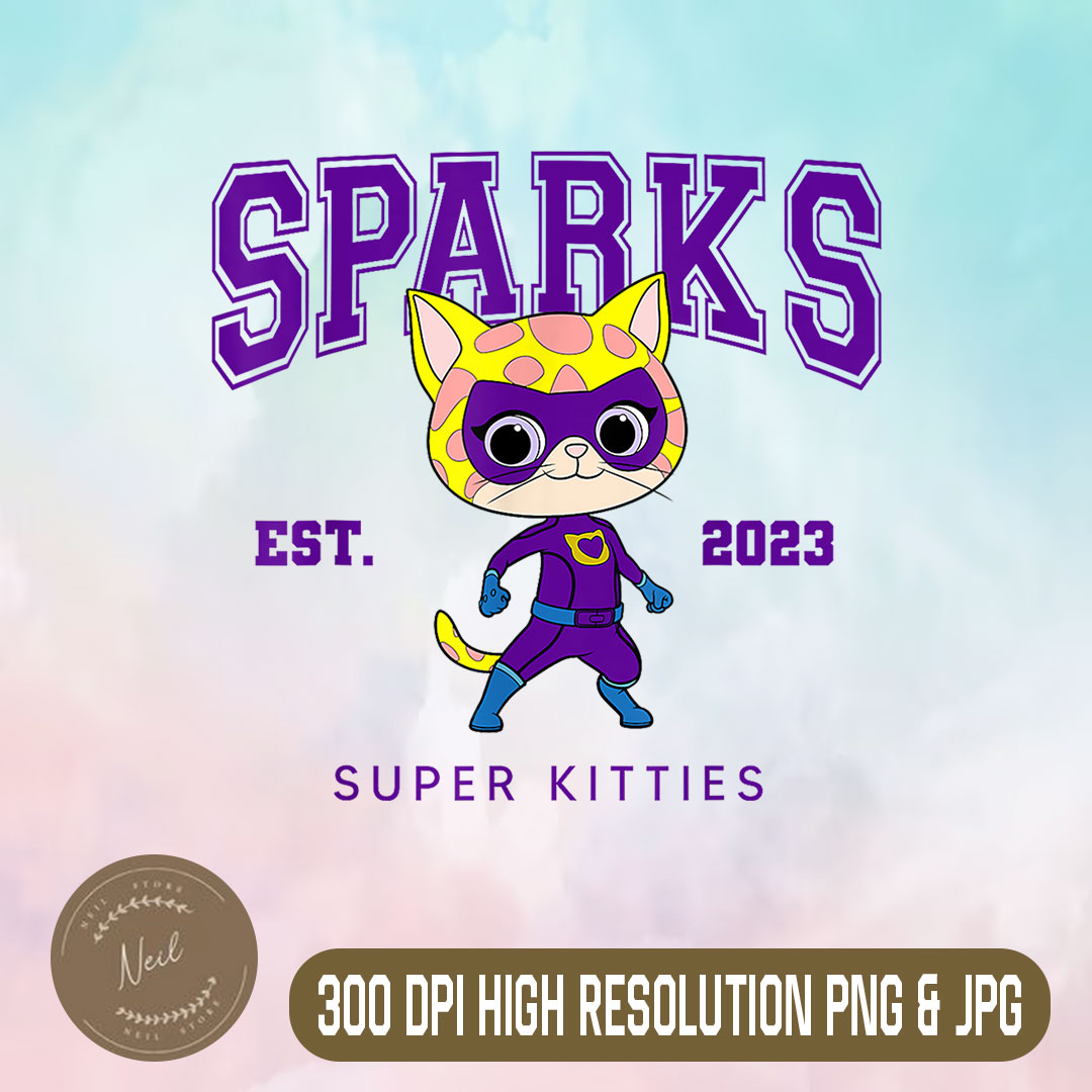 Cute Sparks Est 2023 Png, SuperKitties Png,Digital File, PNG | Inspire ...