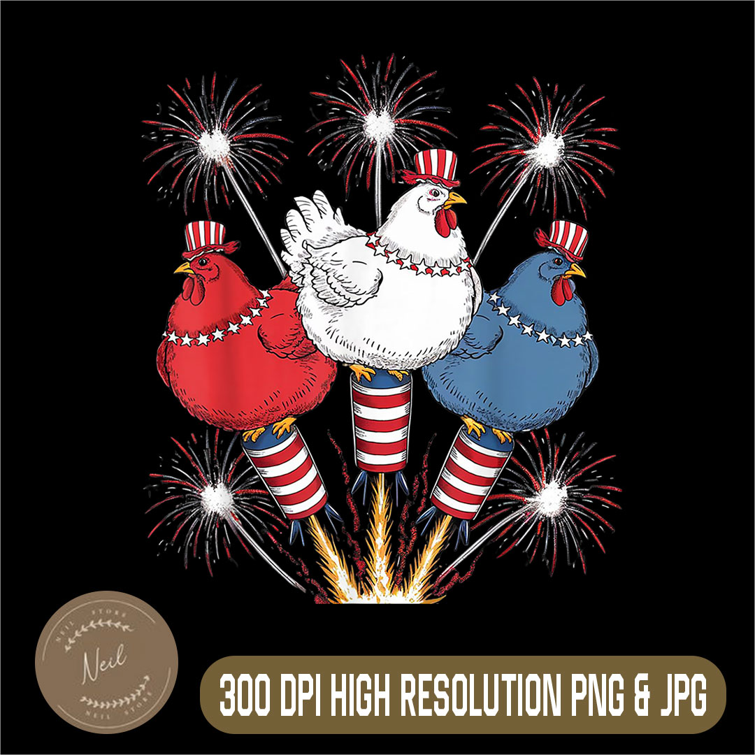 Red White Blue Chicken Png, USA Flag Png, Firework 4th Of Ju | Inspire ...