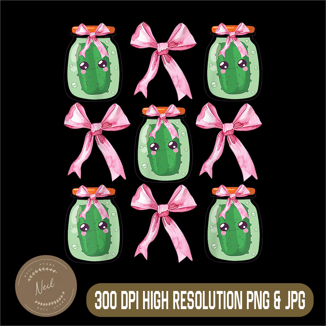 Pink Coquette Bow Cute Pickle Png, Lover Pickles Aesthetic Y | Inspire ...
