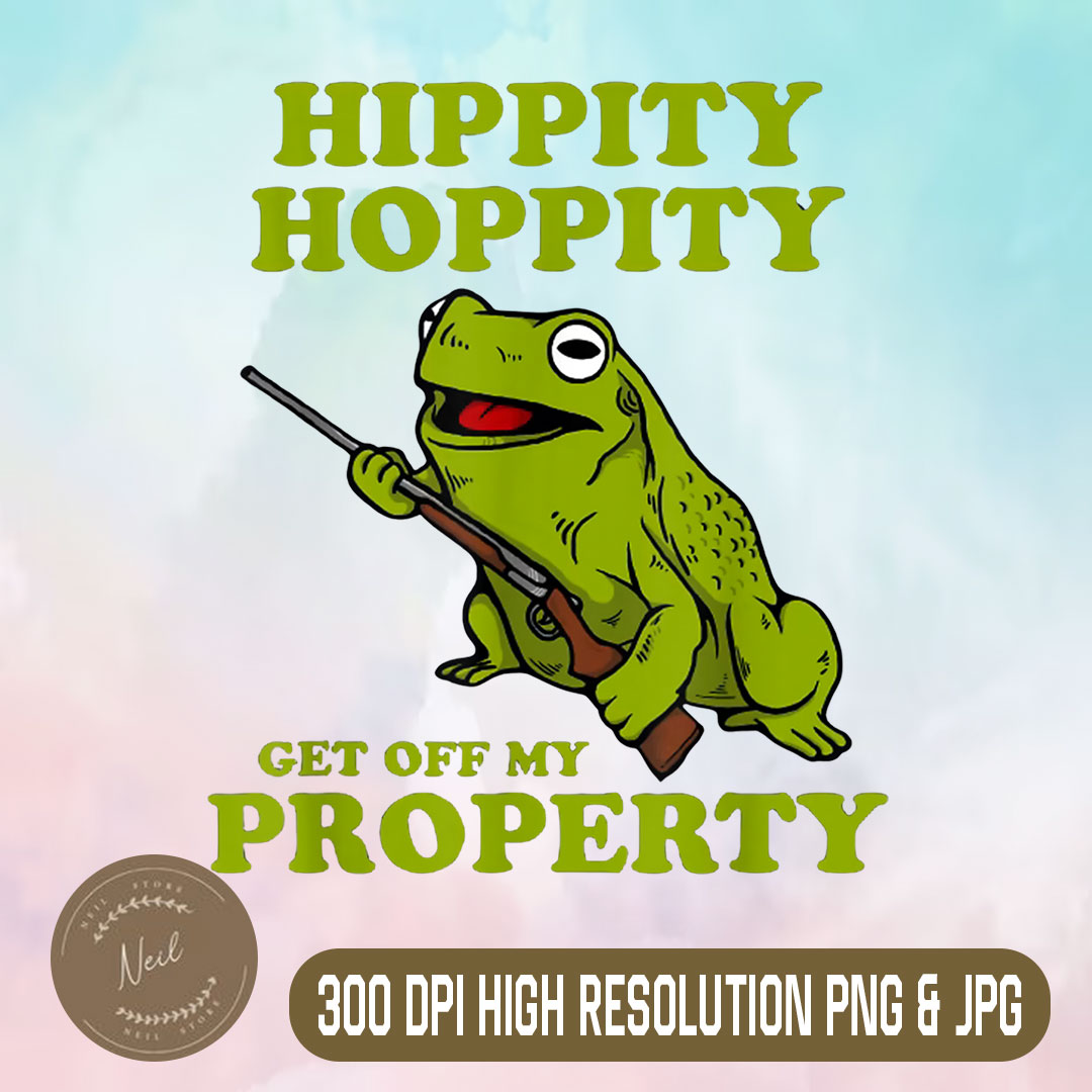 Hippity Hoppity Get Off My Property Png, Funny Frog Png,Digi | Inspire ...