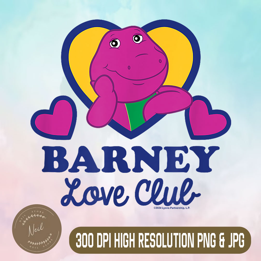 Barney Png, Barney Love Club Png, Purple Dinosaur Love Club | Inspire ...