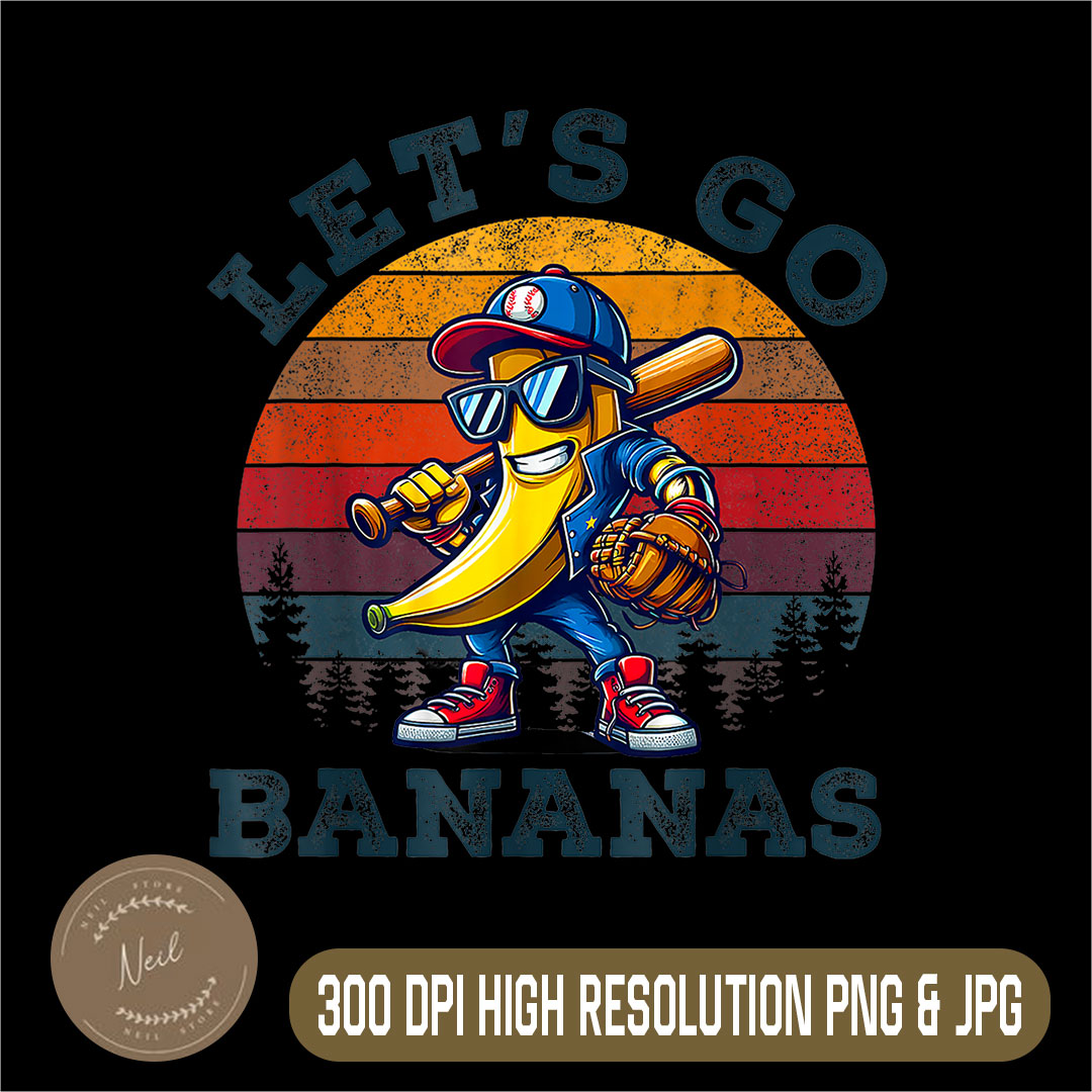 Lets Go Bananas Png, Banana Playing Baseball Png, Baseball P | Inspire ...