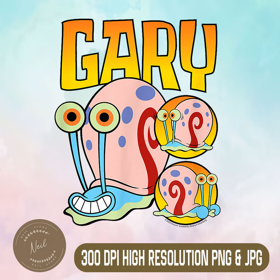 SpongeBob SquarePants Png, Gary the Snail Character Collage | Inspire Uplift