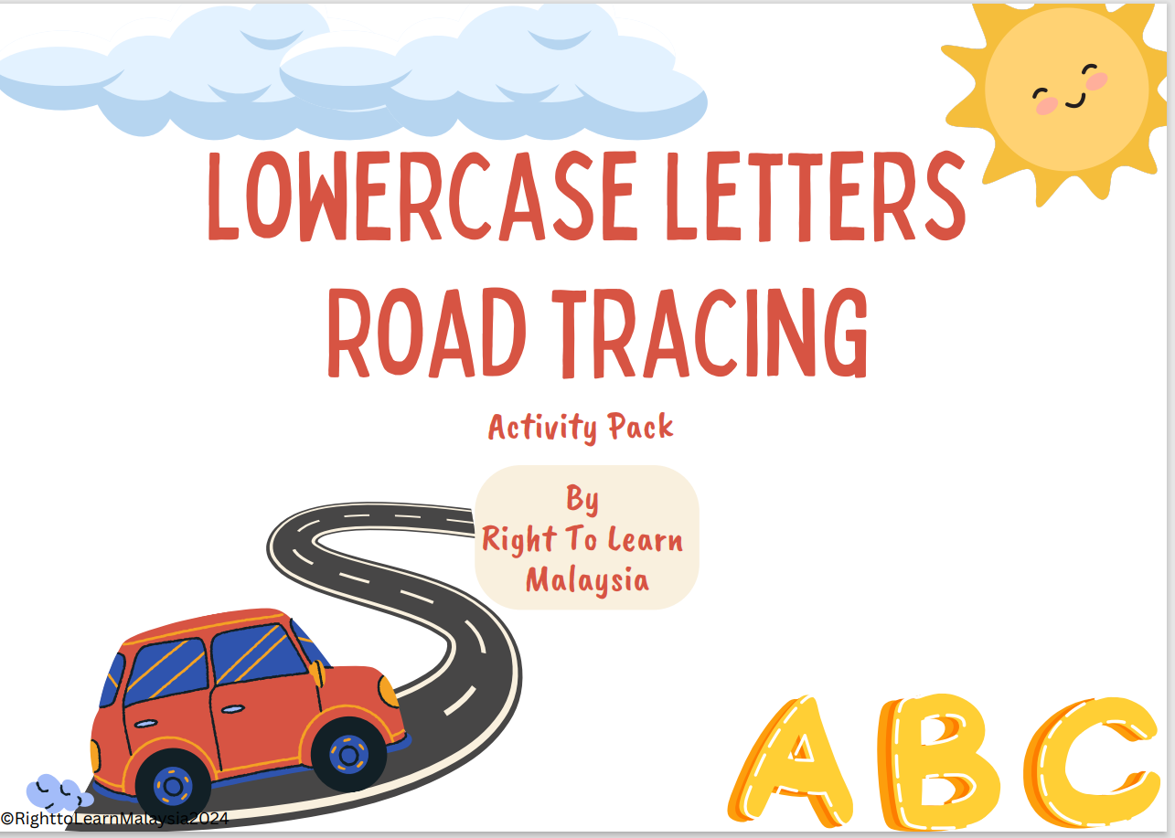 PDF/SOFTCOPY Lowercase Road Track Letters | Inspire Uplift