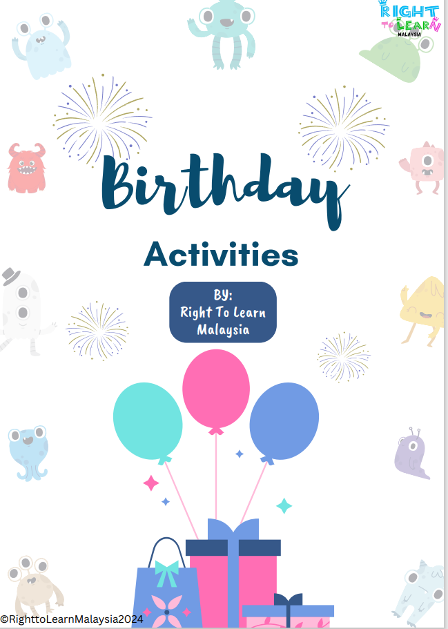 PDF/SOFTCOPY Birthday Activity Pack | Inspire Uplift