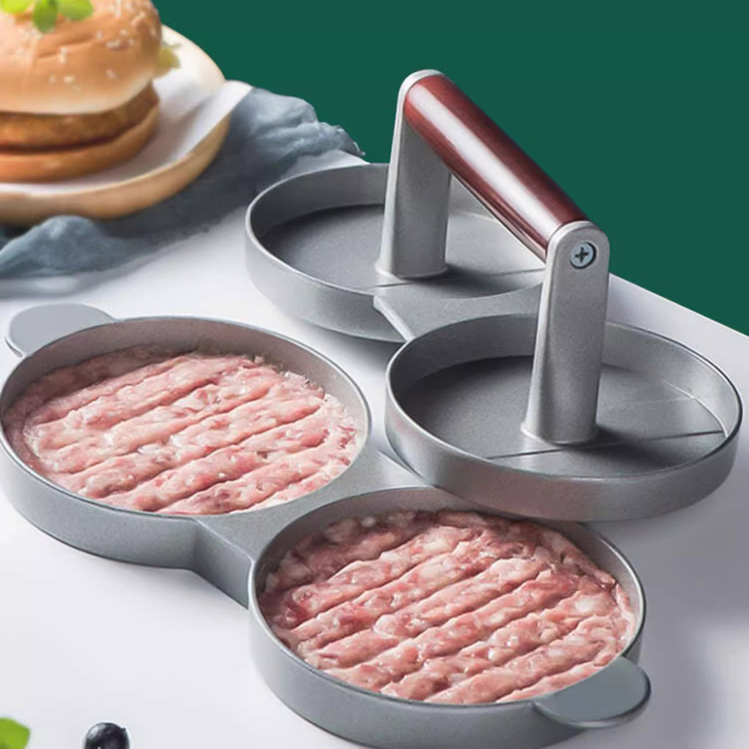 Double-head mold Hamburger meat press, meat patty press mold | Inspire ...