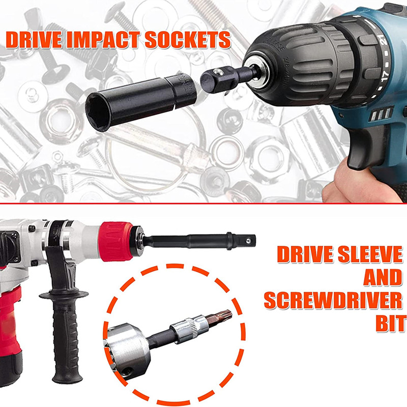 Drill Adapter & Socket Set Power Drill Extension Kit | Inspire Uplift