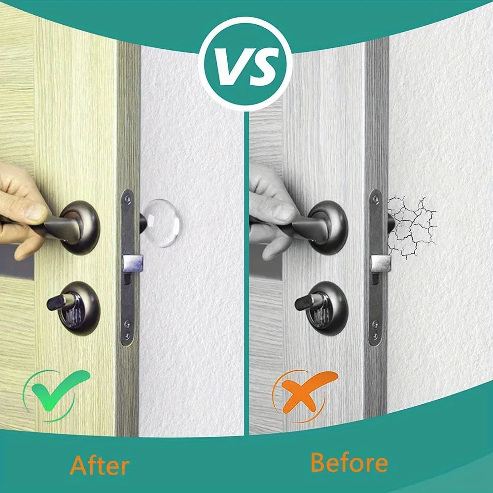 Soft Rubber Door Stopper Wall Shield & Muffler Pad | Inspire Uplift