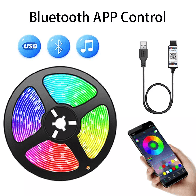 16.4' RGB LED Strip Light Kit WiFi Bluetooth | Inspire Uplift