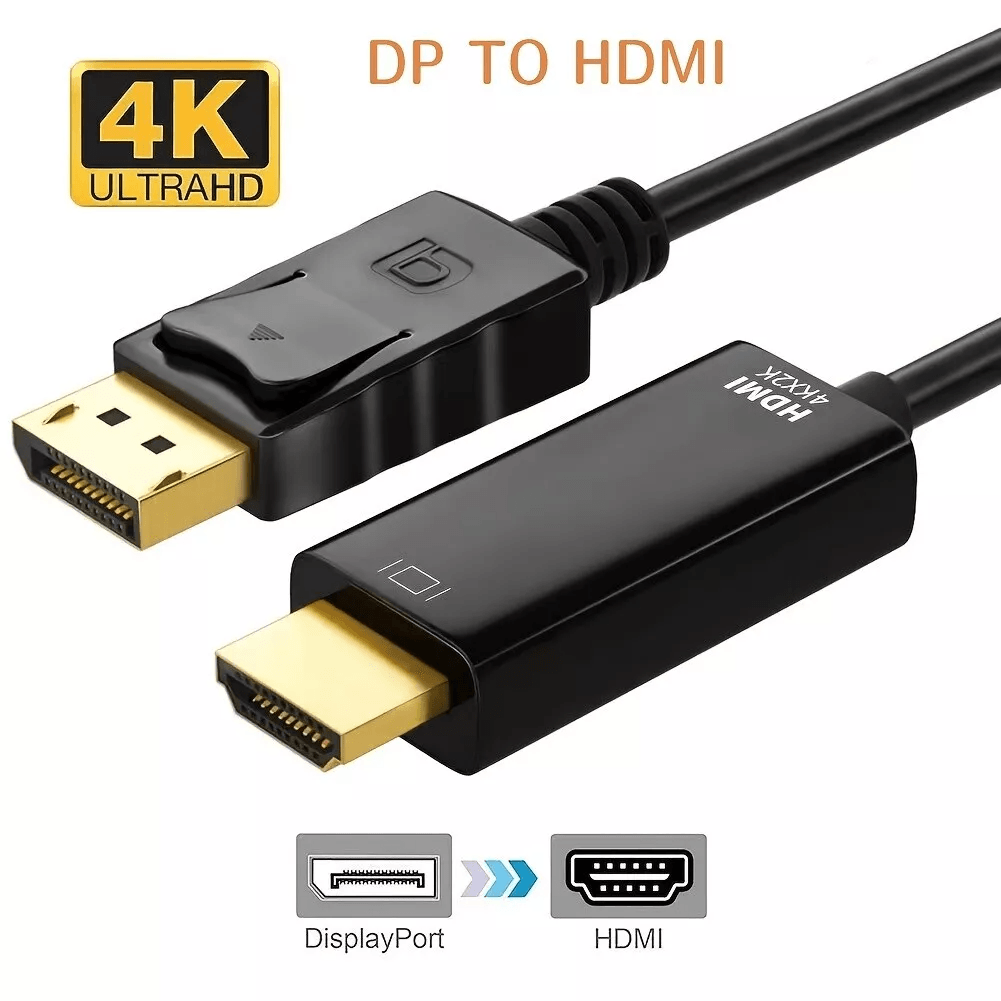 DisplayPort to HDMI Cable Adapter for Full HD Audio Video | Inspire Uplift