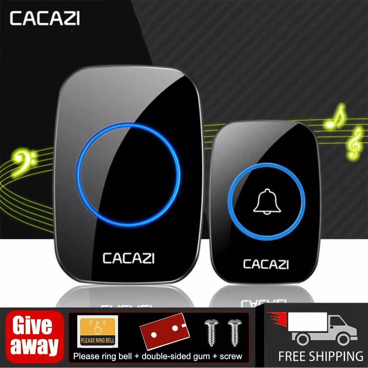 Wireless Door Bell Chime Waterproof Cordless | Inspire Uplift