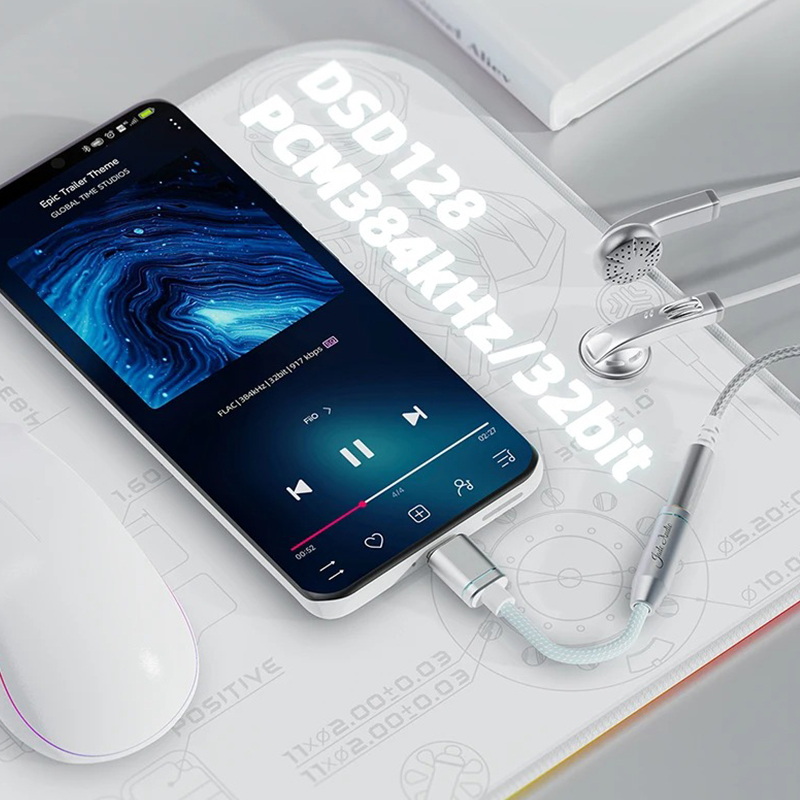 JadeAudio JA11 USB-C to 3.5mm DAC Adapter – HI-RES Audio | Inspire Uplift