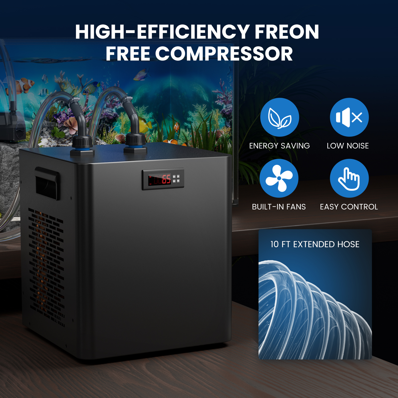 79Gal Aquarium Chiller, 1/3 HP Water Cooler for Fish & Hydrd | Inspire ...