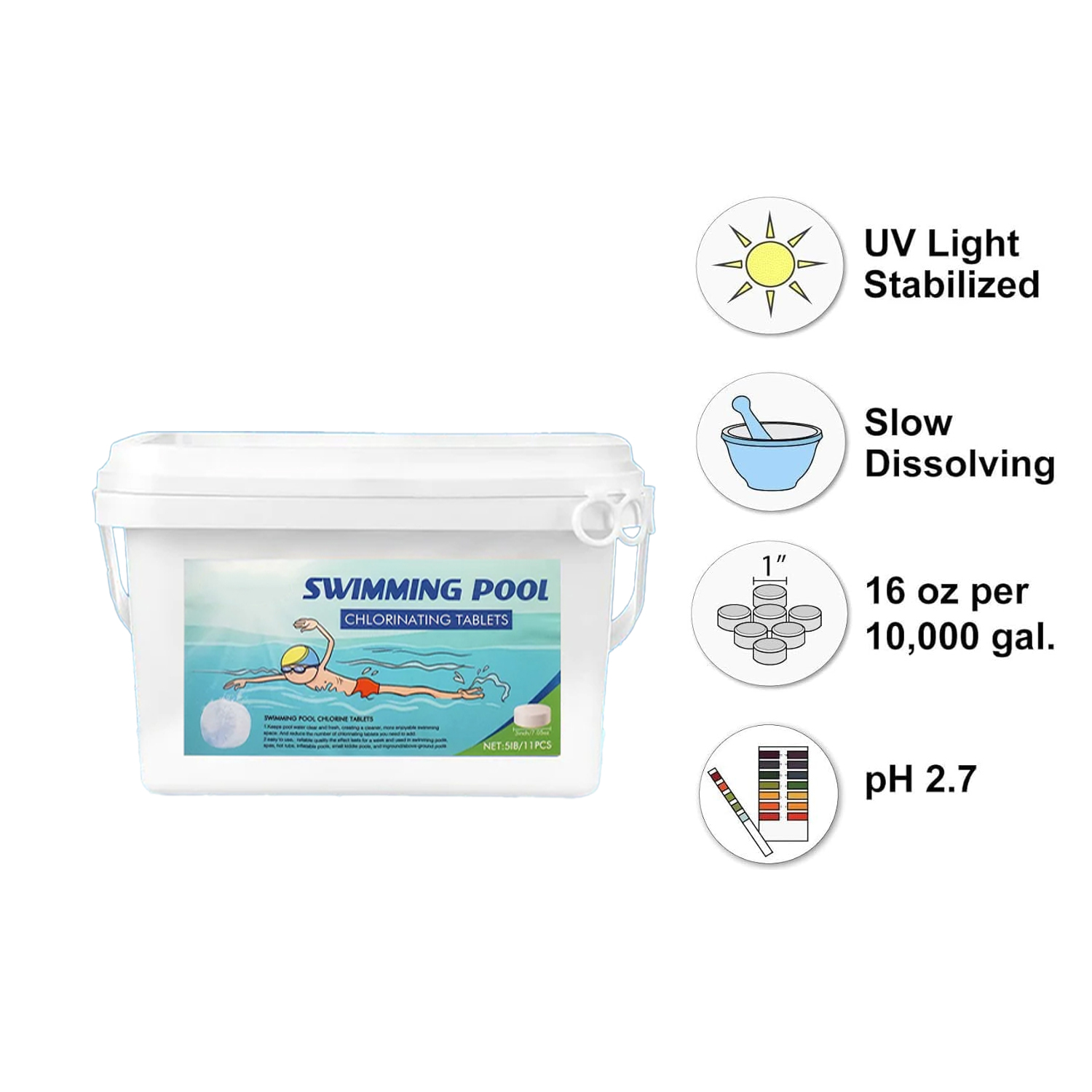 Slow-Dissolve Pool & Spa Cleaner Tablets | Inspire Uplift