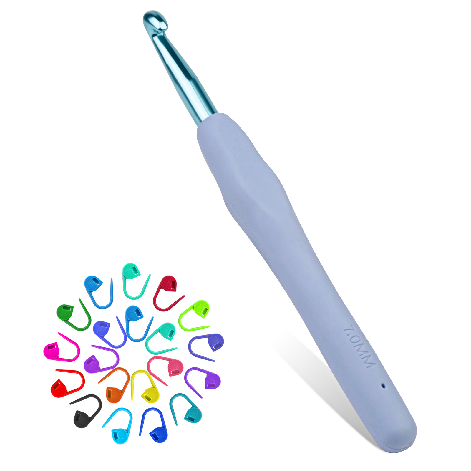 Ergonomic Crochet Hooks with Stitch Markers – 12 Sizes for | Inspire Uplift