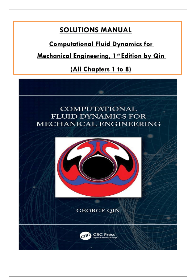 Solution Manual - Computational Fluid Dynamics for Mechanica | Inspire Uplift