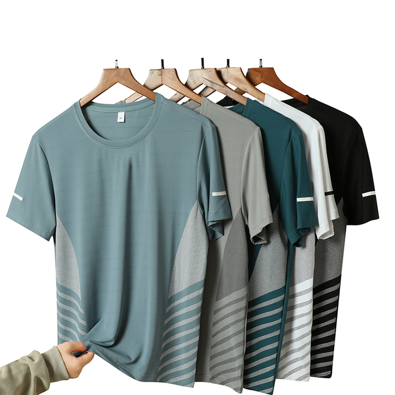 Men's Running Shirt - Ice Silk Quick-Dry Reflective Tee | Inspire Uplift