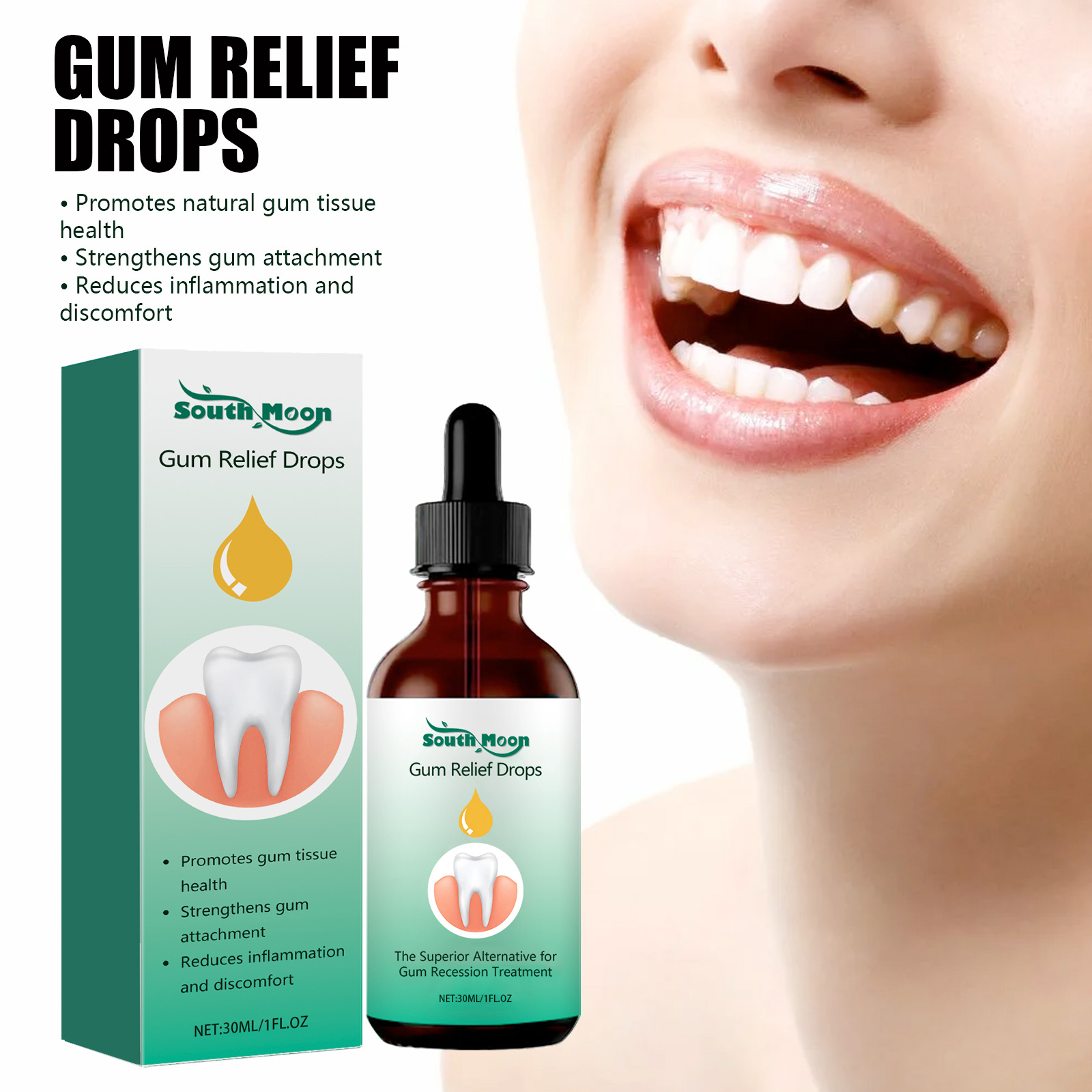Gum Repair Drops Relieve Receding Gingival Swelling Gum Clea | Inspire ...