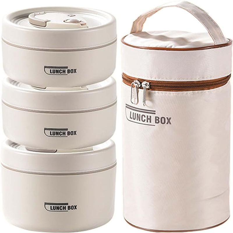 Insulated Lunch Box Set Stackable, Separate Containers | Inspire Uplift