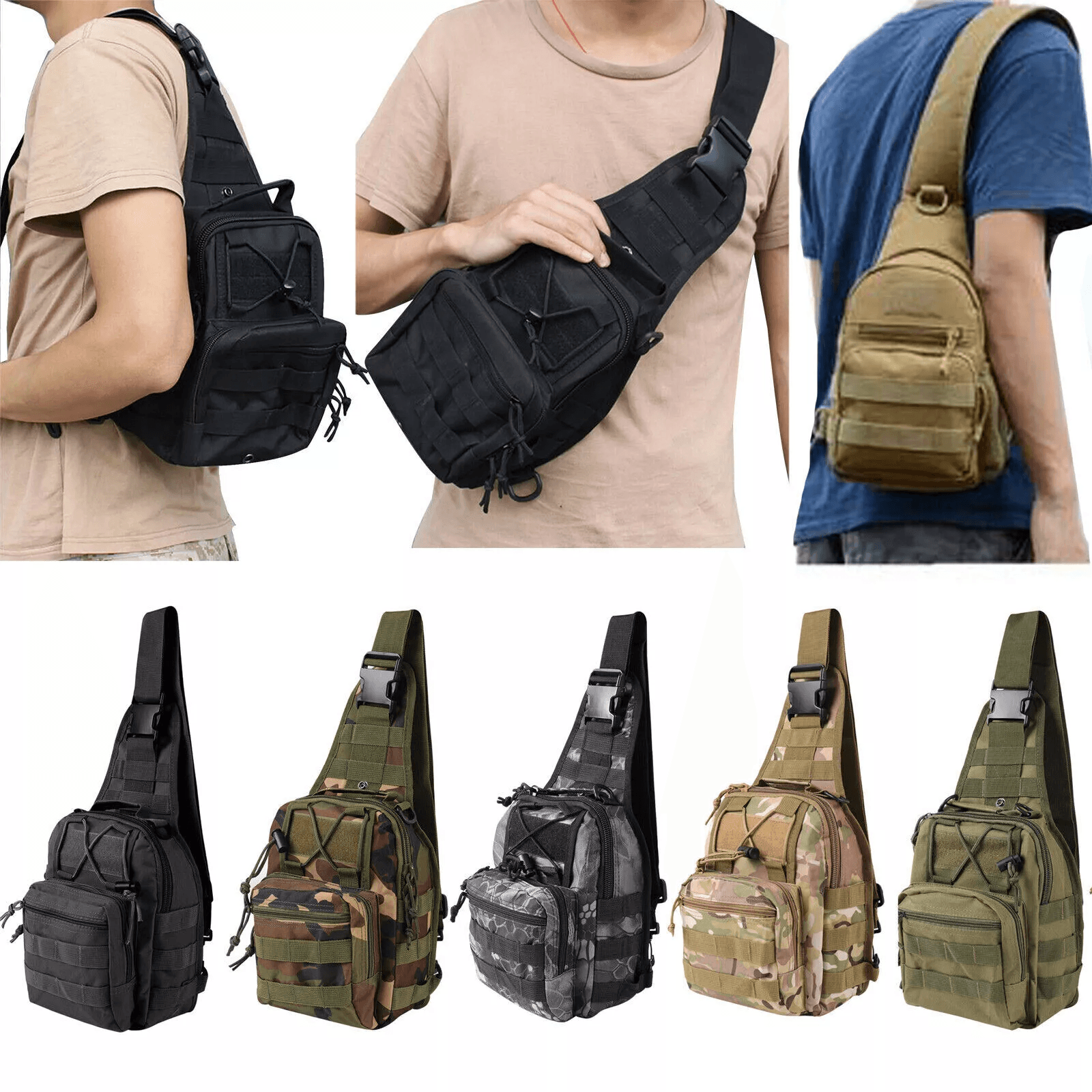 Tactical Molle Sling Bag for Men – Outdoor Use | Inspire Uplift