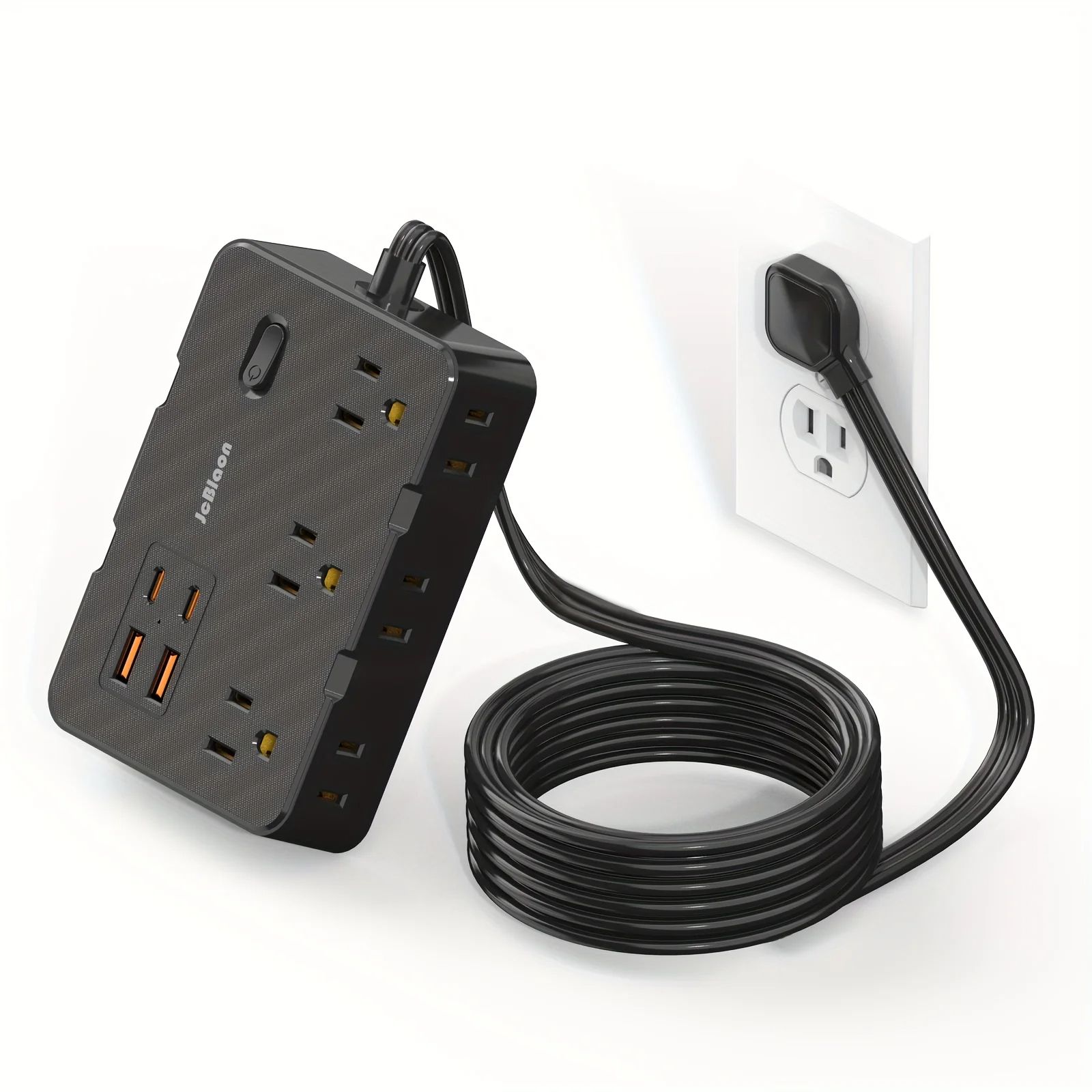 6-Outlet Surge Protector with USB – 5ft Flat Plug | Inspire Uplift