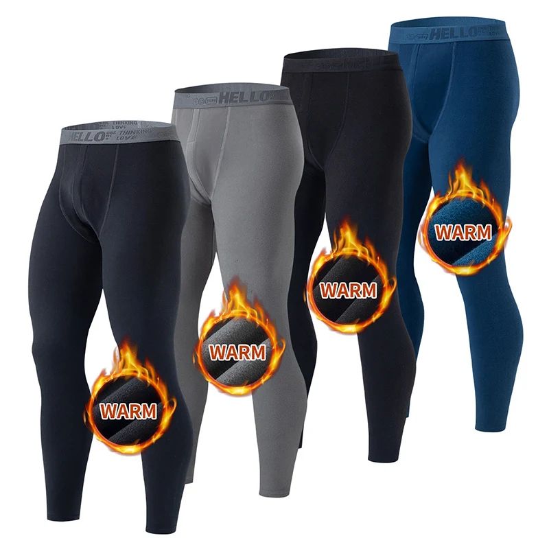Men's Winter Warm Slim Fit Pants 1/4 Pcs 5XL | Inspire Uplift