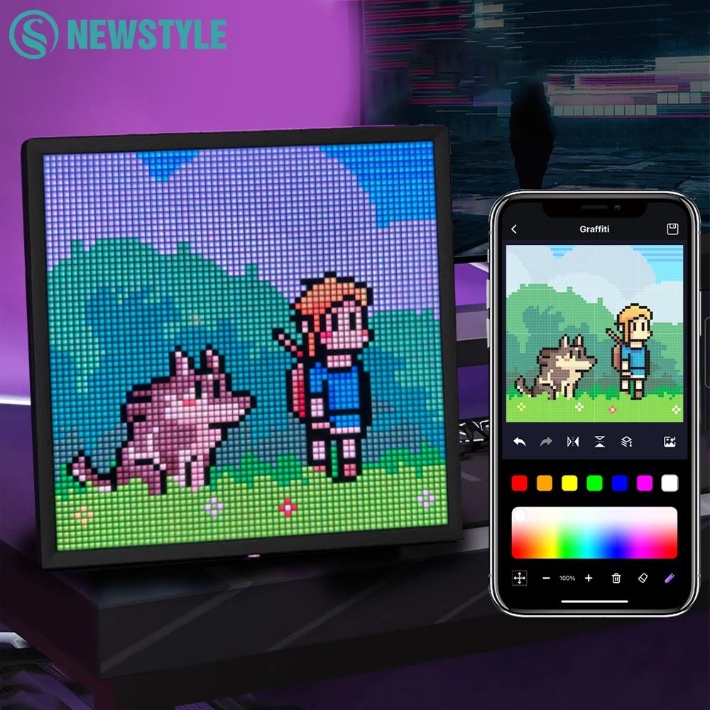 RGB LED Pixel Display Panel 64x64 with Bluetooth | Inspire Uplift