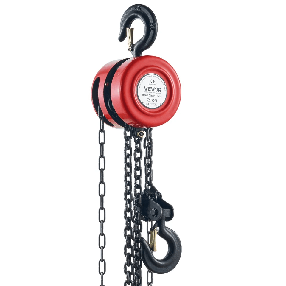 2 Ton Red Steel Construction Chain Block | Inspire Uplift