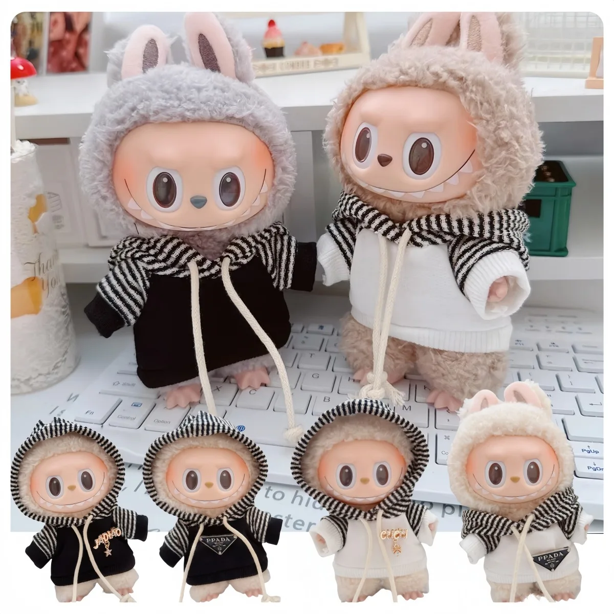 17cm Labubu Doll Clothes – 25 Style Hoodie & Sweatshirt Outf | Inspire Uplift
