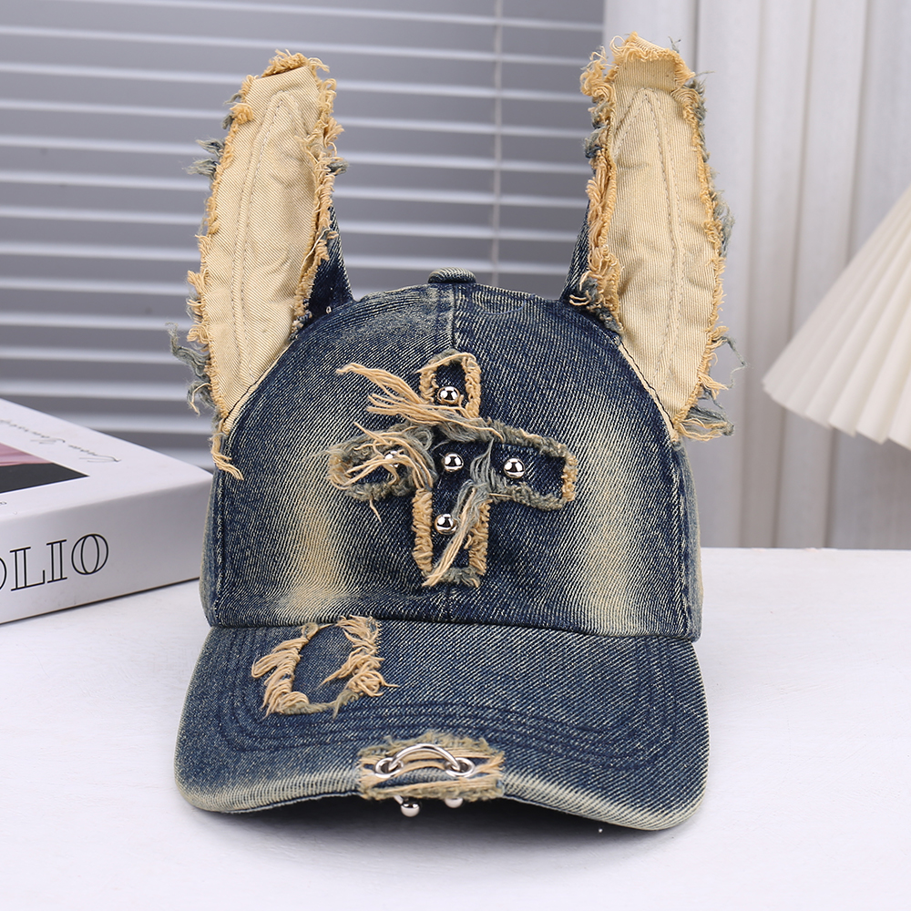 Adjustable 3D Ear Decoration Baseball Cap Unisex Trendy Cap | Inspire ...