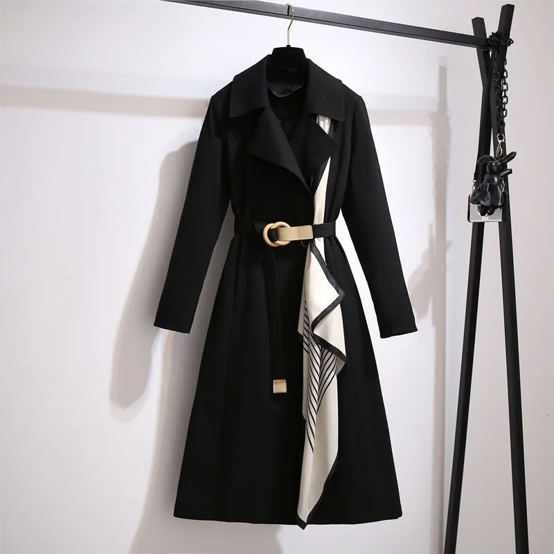 Elegant Long Coat for Women Loose Fit Spring Autumn Outerwea | Inspire ...