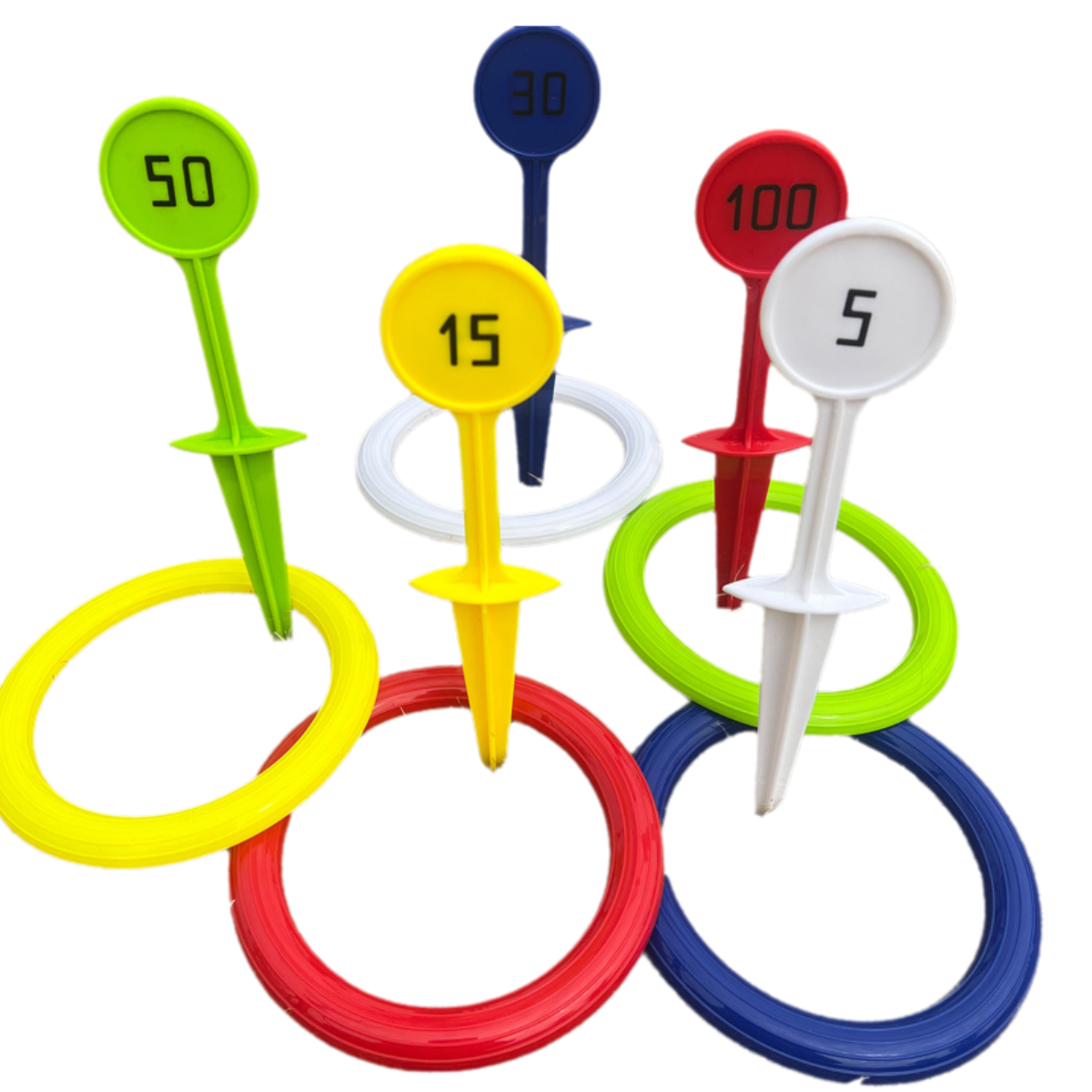 Kids Plastic Ring Toss Game Set for Lawn Beach Yard Games | Inspire Uplift