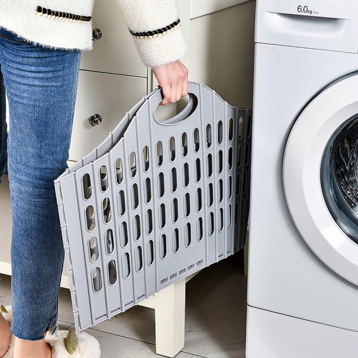 Modern Foldable Laundry Hamper for Home, Bathroom | Inspire Uplift