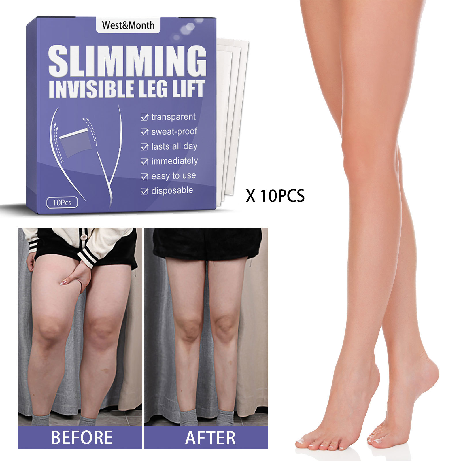 Invisible Thin Leg Stickers Anti Wear Patch Foot Care | Inspire Uplift