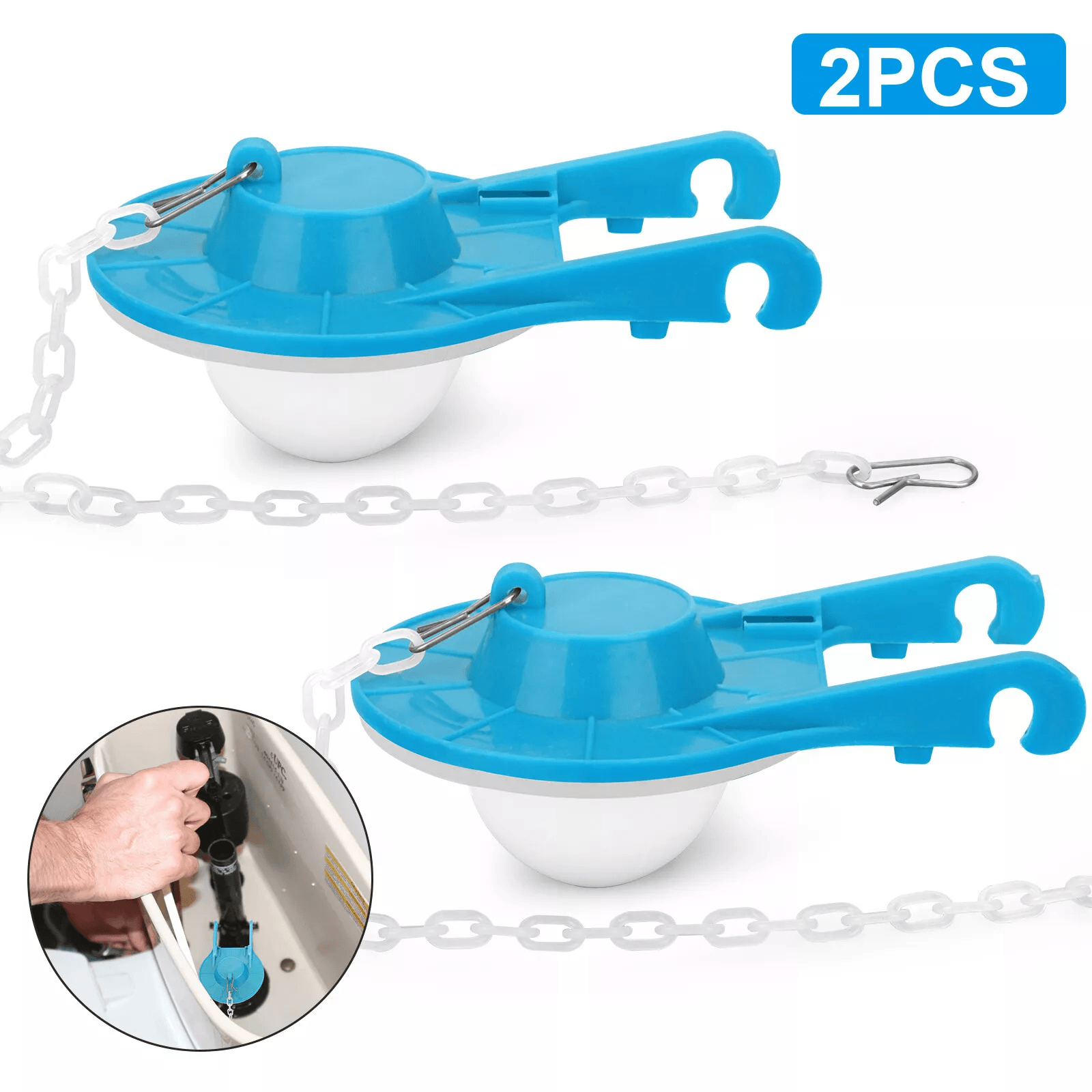 Universal 2" Toilet Flapper Replacement Kit | Inspire Uplift