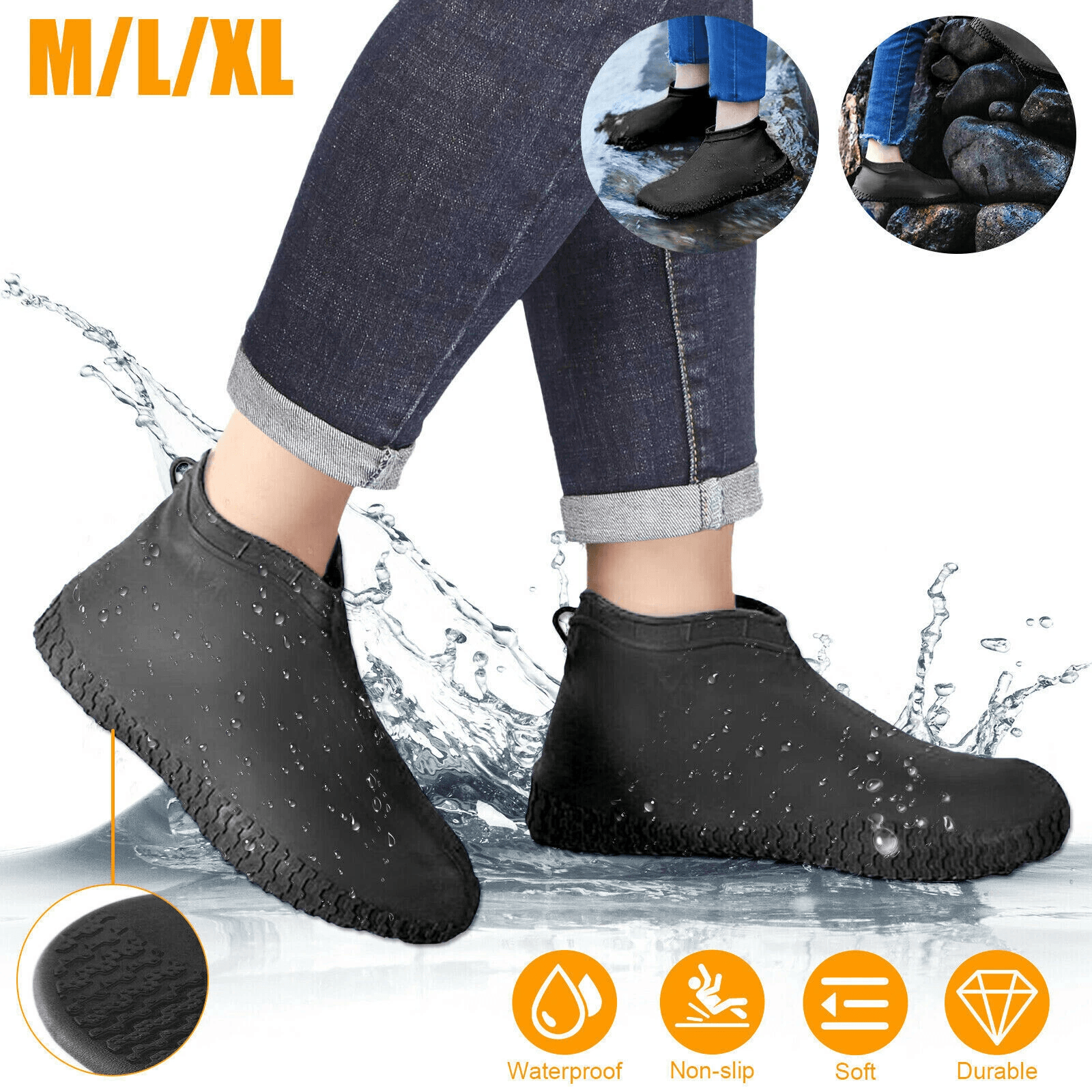 Reusable Waterproof Rubber Shoe Covers | Inspire Uplift