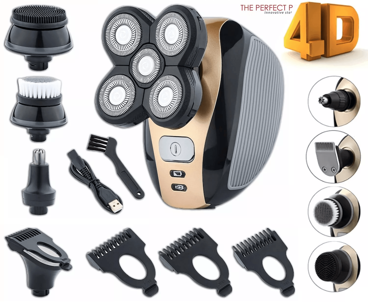 5-in-1 Rotary Electric Shaver for Men Wet & Dry | Inspire Uplift