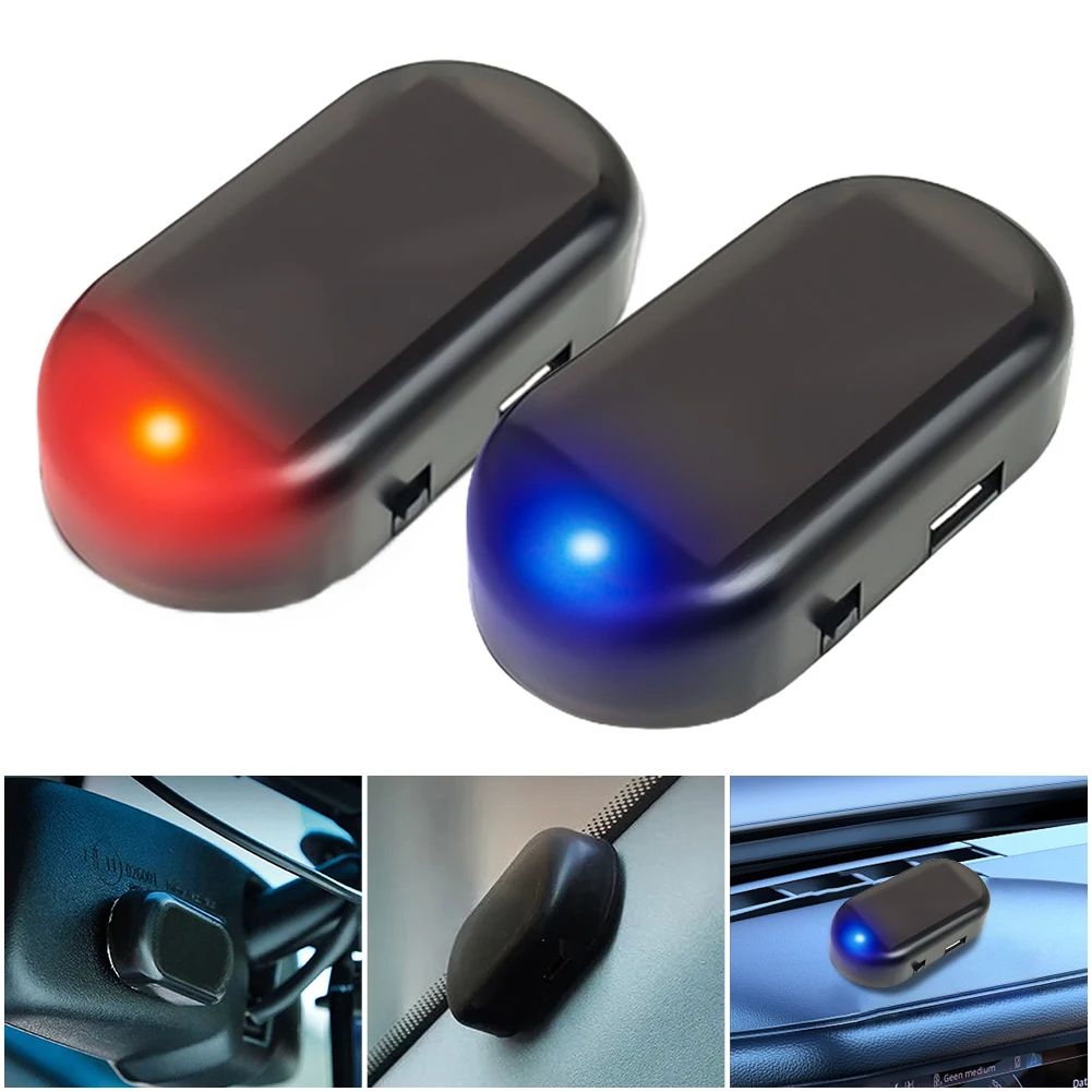 Solar Car Dummy Alarm Light – Anti-Theft LED Lamp | Inspire Uplift